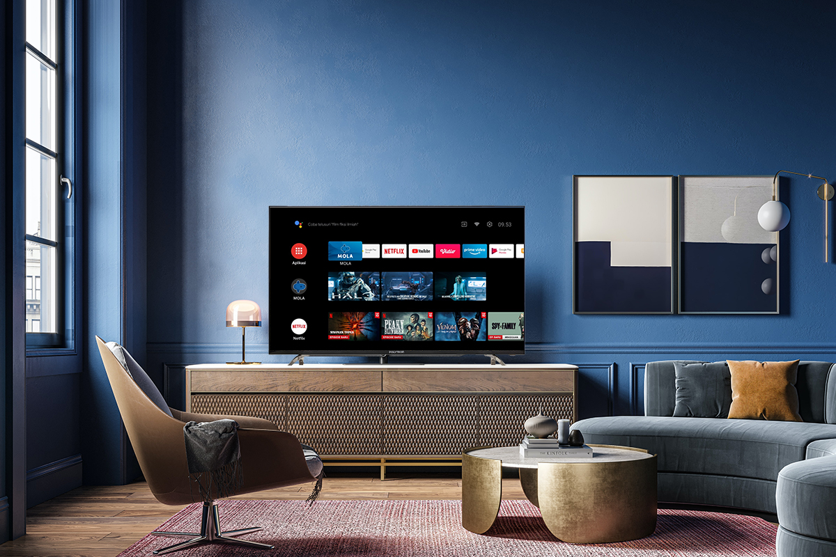 Cara Aktivasi Mola TV di Smart TV Android dan Google TV Polytron