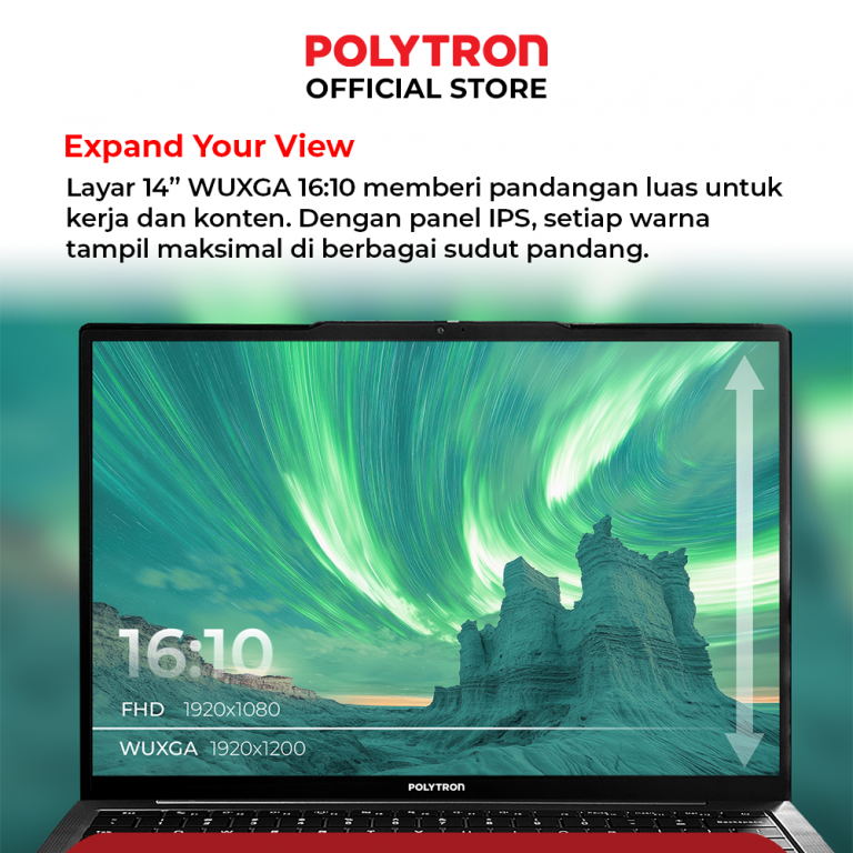 [NEW] Laptop Luxia i3 - 8 GB/256GB - Polytron Indonesia