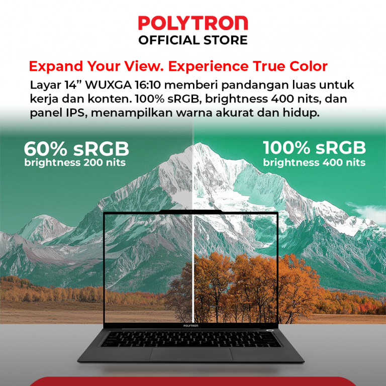 [NEW] Laptop Luxia Pro i5 - 16GB/512GB - Polytron Indonesia