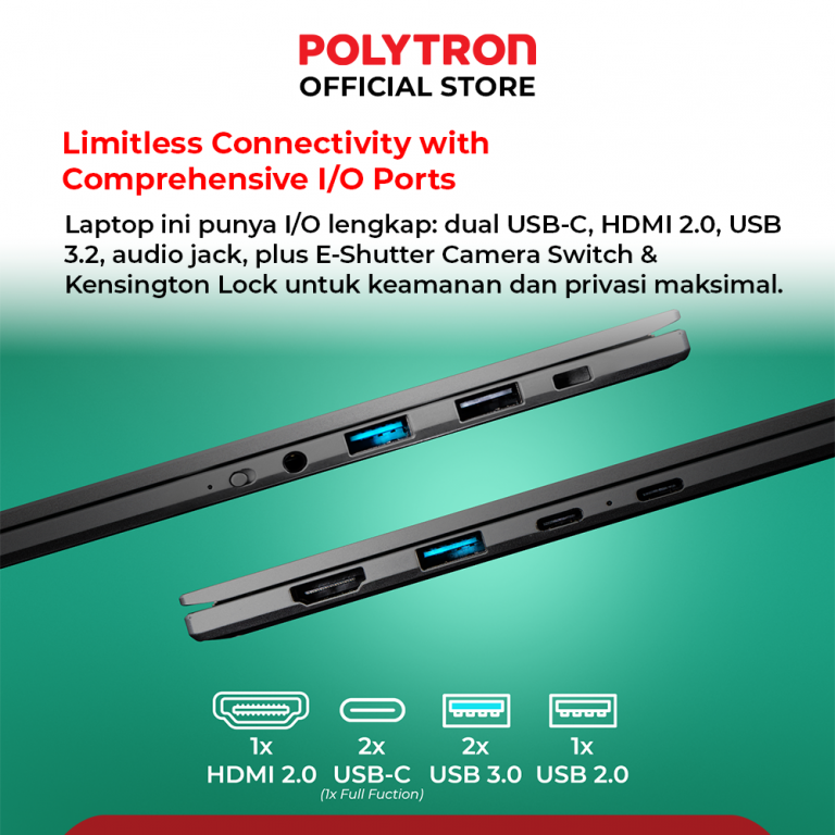 Laptop Luxia Pro i5 - 16GB/512GB - Polytron Indonesia