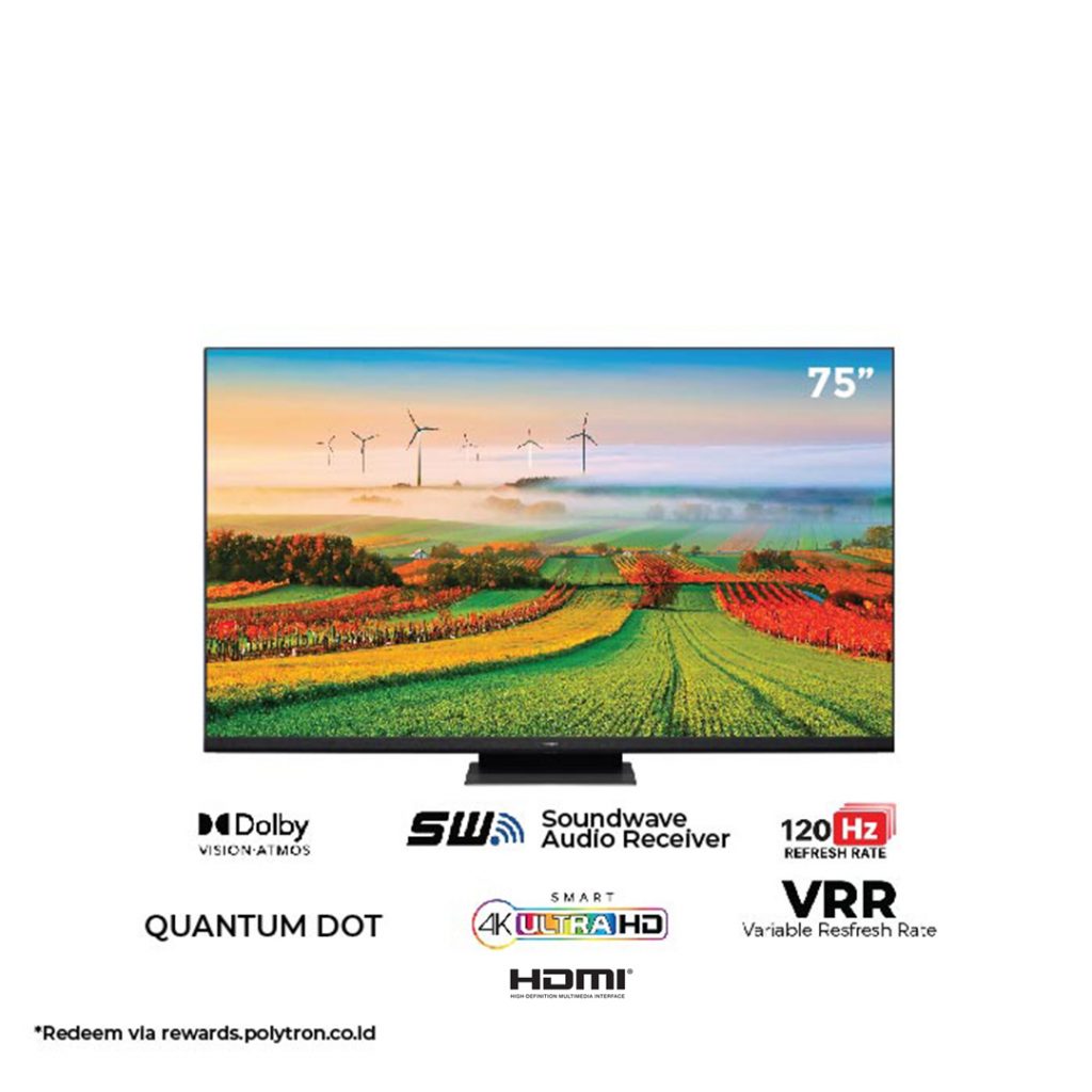 POLYTRON Mini LED Quantum 4K UHD 75" PLD 75UV5903 - Polytron Official