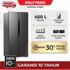 POLYTRON Kulkas 2 Pintu Side By Side 450 liter PRS 455S - Polytron Official