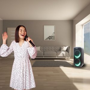 Polytron Party Speaker Bluetooth Karaoke Portable Wireless PPS 8L22 ...