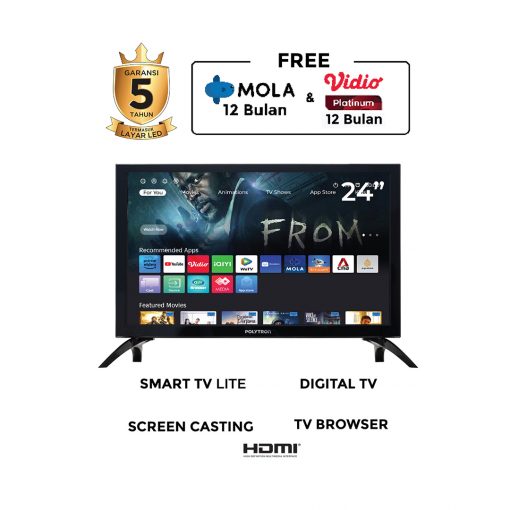 POLYTRON SMART LITE DIGITAL TV 24" PLD 24CV1869 - Polytron Official