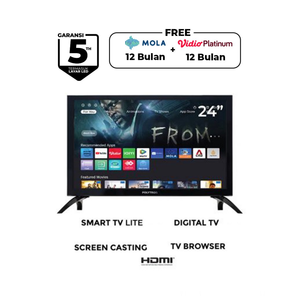 POLYTRON SMART LITE DIGITAL TV 24" PLD 24CV1869 - Polytron Official