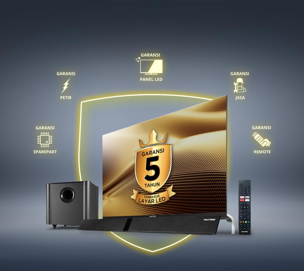 POLYTRON Smart Cinemax Google TV 43 Inch - PLD 43BG9058 Polytron Official