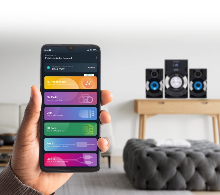 Polytron PMA 9527 BA - Speaker Multimedia Bluetooth Modern