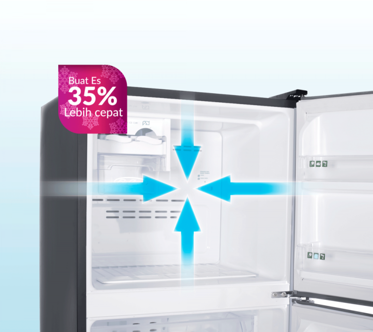 Kulkas Polytron PRB 159B - Kulkas 1 Pintu Metallic Biru