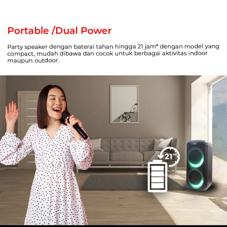 Polytron PPS 8L22 - Party Speaker Bluetooth Karaoke Terbaik