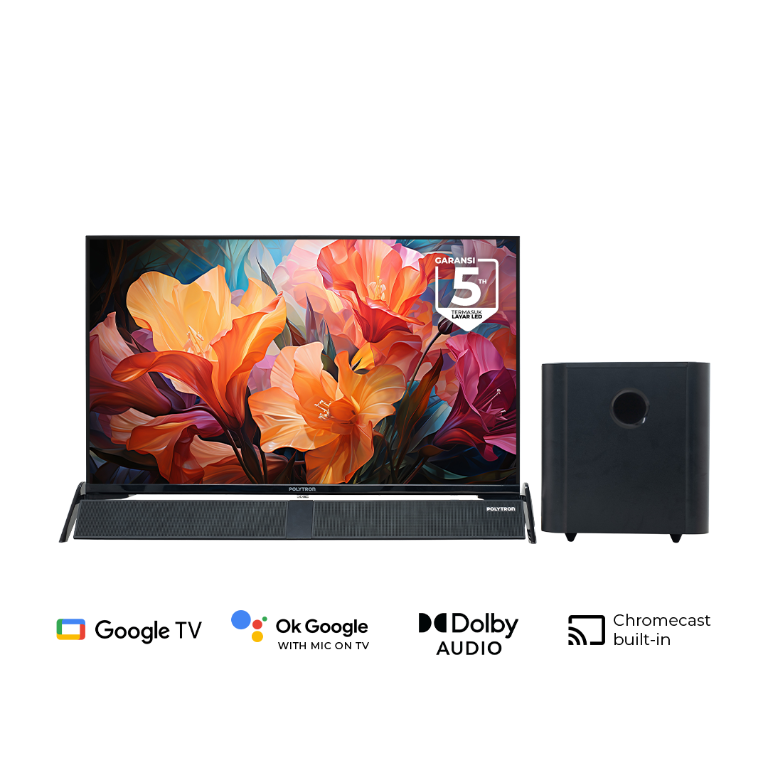 POLYTRON Smart Cinemax Google TV 43 Inch - PLD 43BG9058 Polytron Official