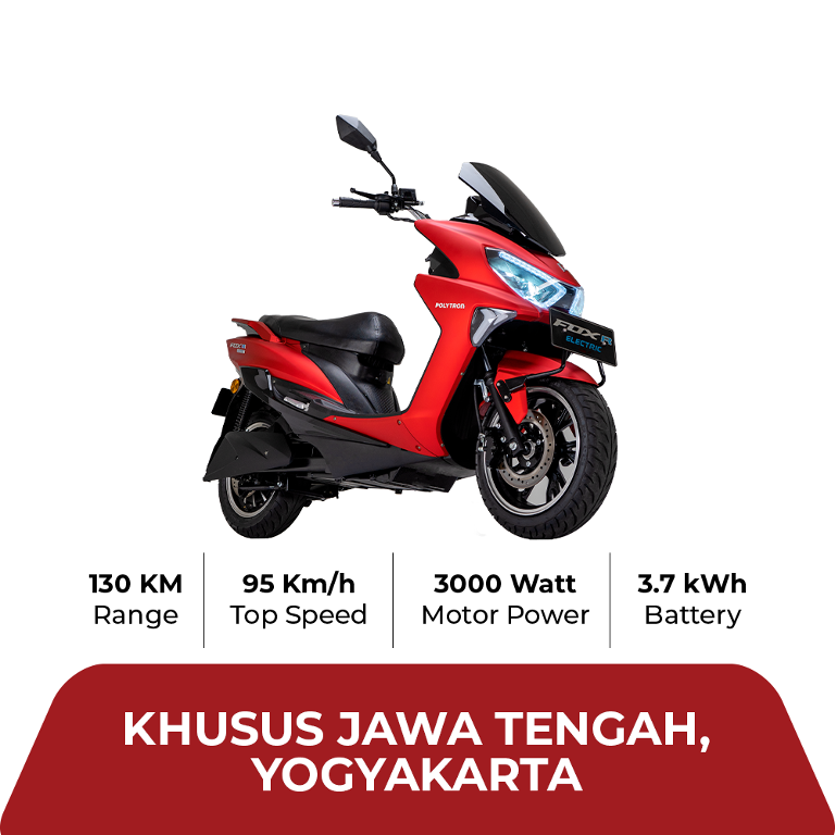 Polytron Fox 500 Sepeda Motor Listrik – OTR Jabodetabek, Banten