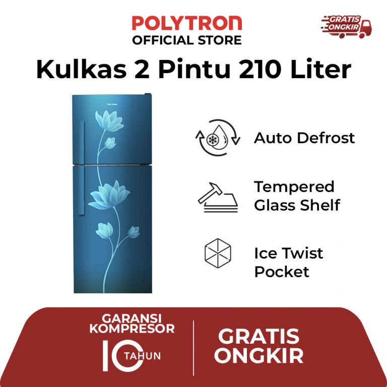 Kulkas Polytron PRB 219B - Kulkas Polytron 2 Pintu Metallic